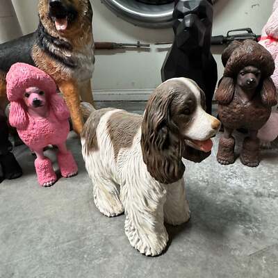 English Cocker Spaniel Life Size Dog Statue Animal Display Prop Theme ...