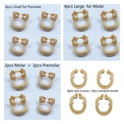 Dental Resin Soft Clamp Universal Rubber Dam Barrier Clips Molar ...