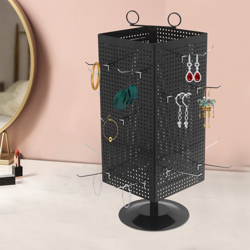 Pegboard 360° Rotating Display Stand, 4 Sided Spinning Peg Board ...