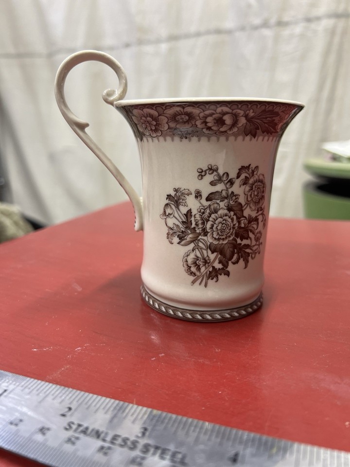 Burton & Burton 2005 Antoinette Brown Flowers Porcelain Coffee Tea Cup ...