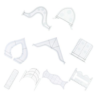9 Pcs Patchwork Ruler Template Templates for Quilting Long Arm Rulers ...