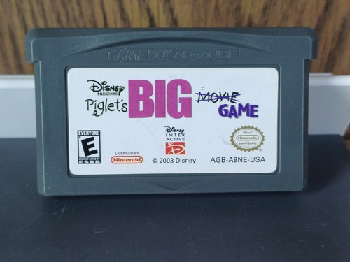 Piglet's Big Game Nintendo GameBoy Advance GBA Authentic Rare Terror ...