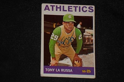 HOF TONY LaRUSSA 1964 TOPPS ROOKIE SIGNED AUTOGRAPHED CARD #244 A'S | eBay