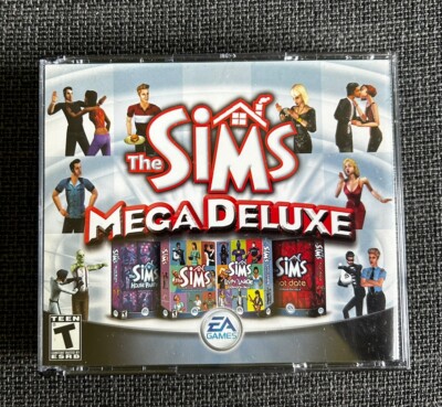 VTG Sims Mega Deluxe Edition PC 2004 House Party Hot Date Living Large ...