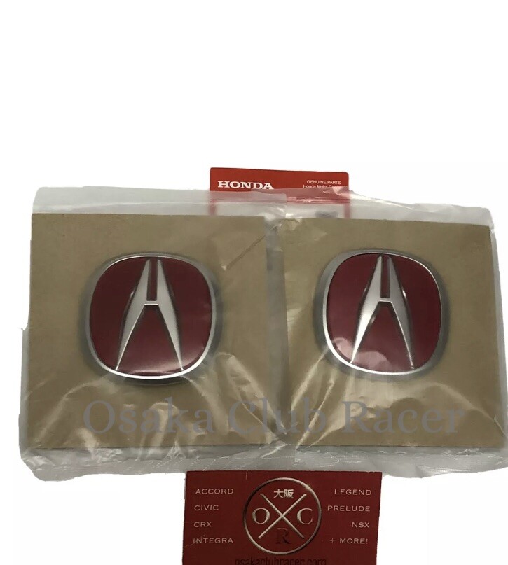 New OEM DC2 Acura Integra Type R Red Emblem Set Badges 97-01 98 00 ...