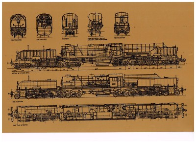 NSWGR AD60 CLASS GARRATTS DRAWING BRONZE ALUMINIUM SHEET | eBay