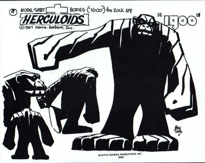 The HERCULOIDS - IGOO MODEL SHEET PRINT Hanna Barbera Alex Toth art | eBay