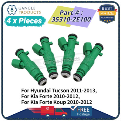 Set of 4 New Fuel Injector Nozzle for Hyundai Elantra 1.8L L4 35310-2E100 | eBay