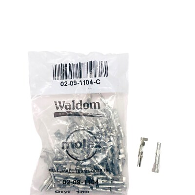 Pack of Molex 02-09-1104 Pin Socket Connector Female Crimp Pin Tin 14 ...