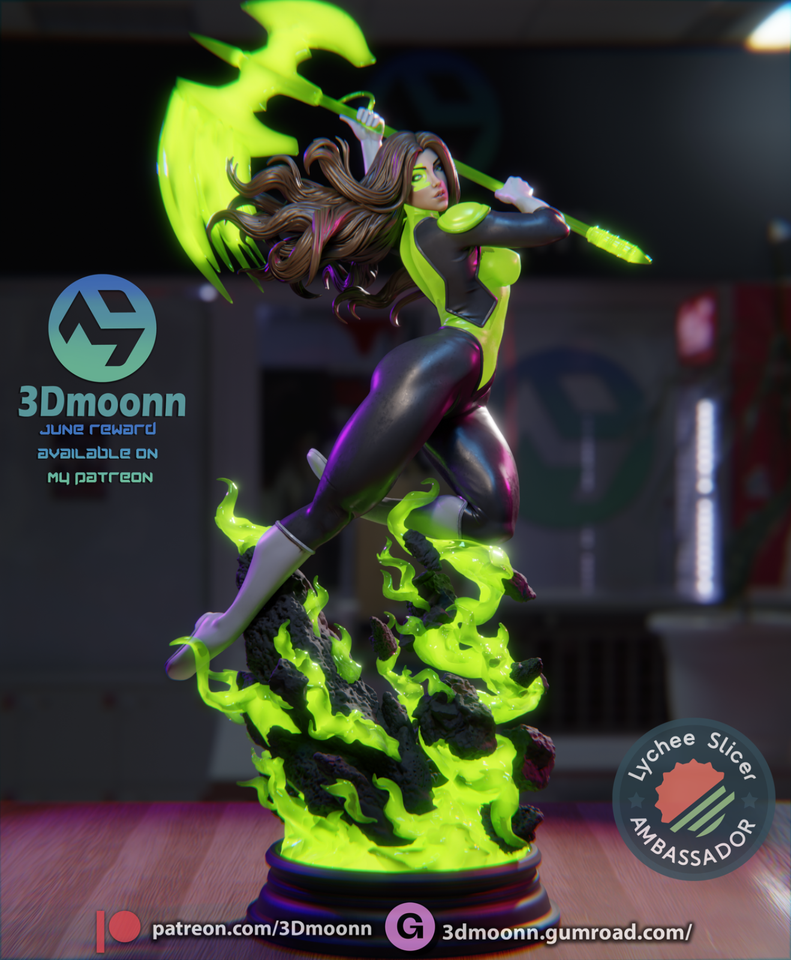 Jessica Cruz - DC Fan Art Kit - 1:8 Scale (9 inch) - 3Dmoonn | eBay