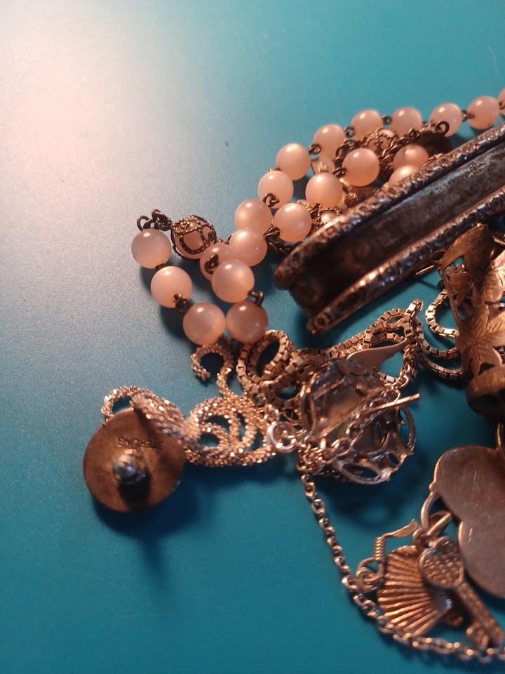 marked925 Or Sterling Silver Scrap Lot 166g | eBay