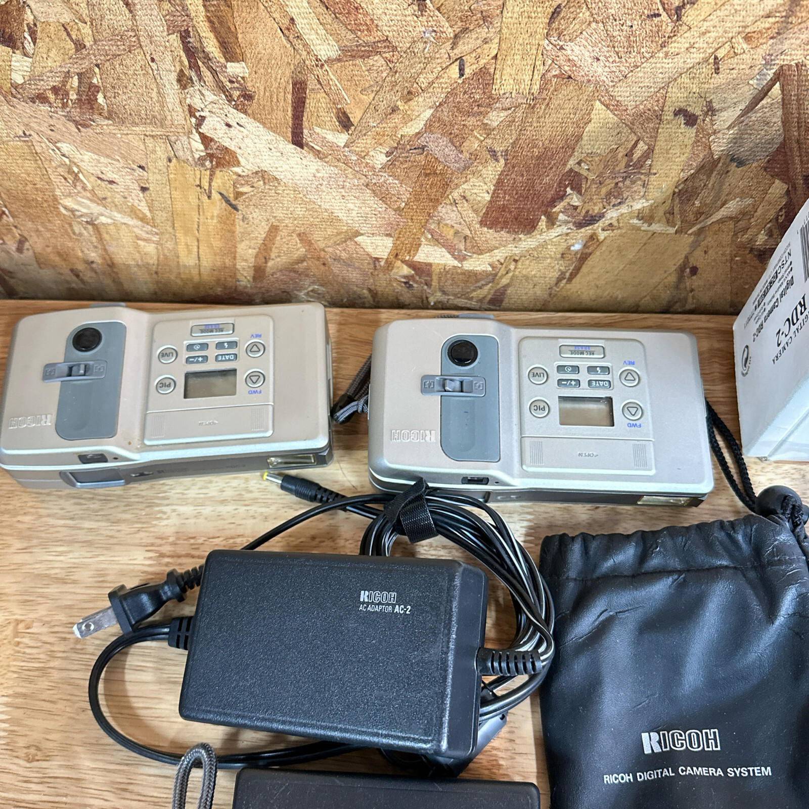 Lot of 7 Ricoh Model RDC-2 Camera w/ Remotes, AC Power Supply, Transfer ...