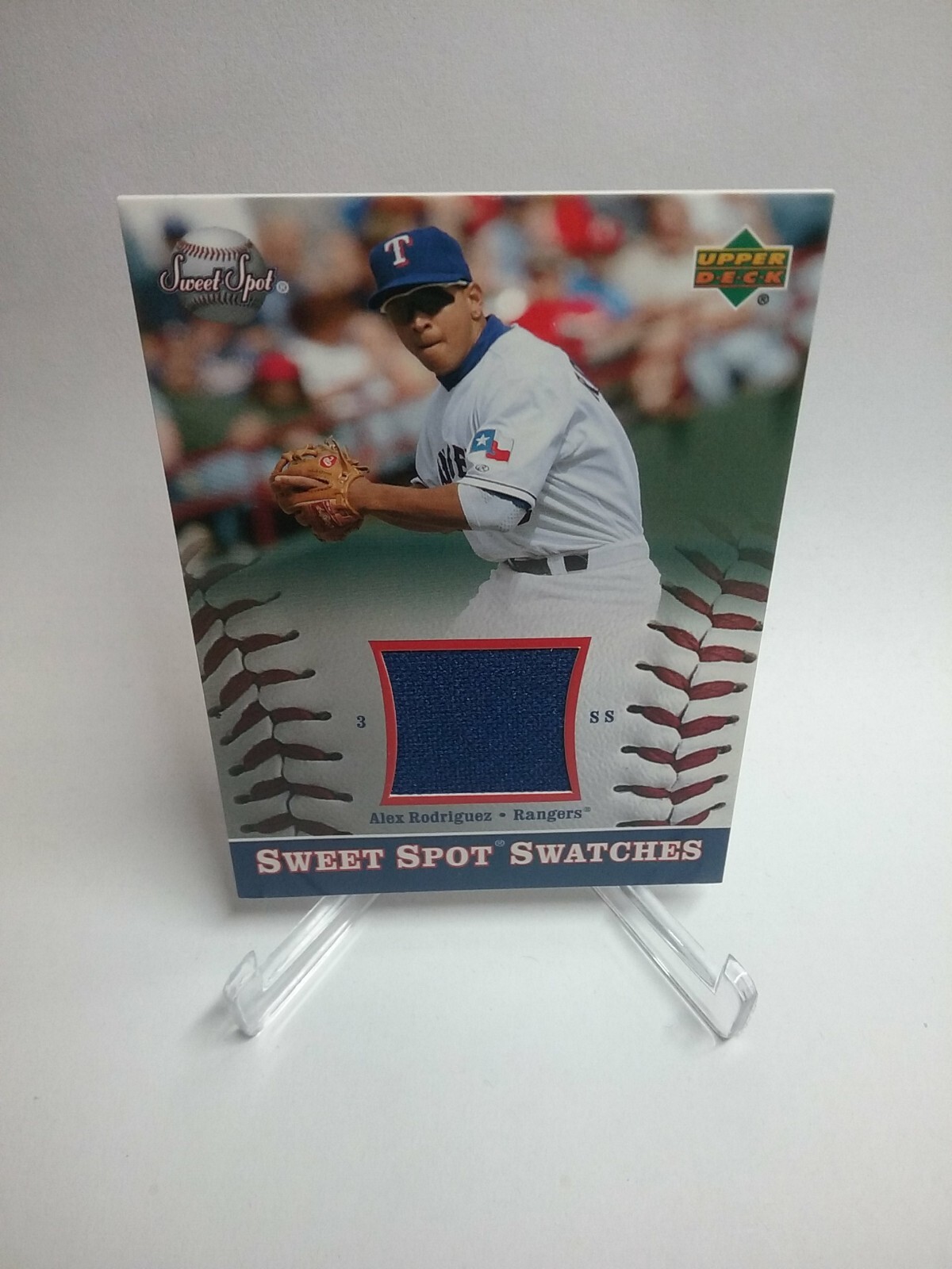 Alex Rodriguez Rangers 2002 Upper Deck Sweet Spot Swatches #S-AR | eBay