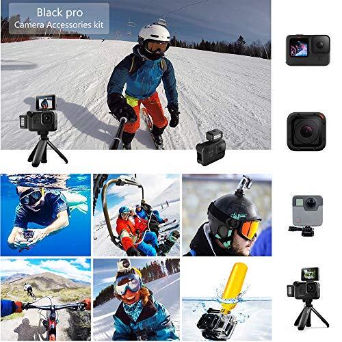 Black Pro Camera Accessories Kit Compatible GoPro Hero 10 9 8 7, GoPro ...