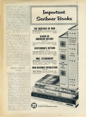 1960 Charles Scribner Son's PRINT AD Important Scribner Books | eBay
