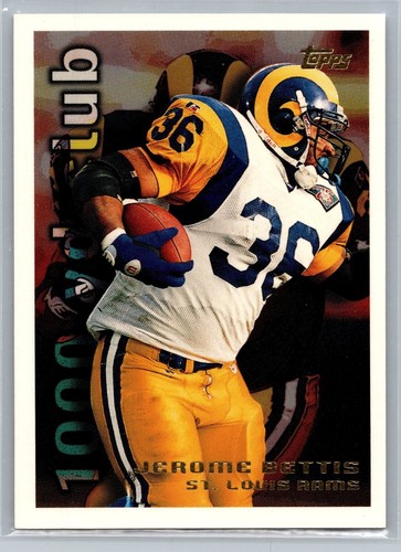 1995 TOPPS 1000 YARD CLUB CARD # 26 Jerome Bettis - St. Louis Rams | eBay