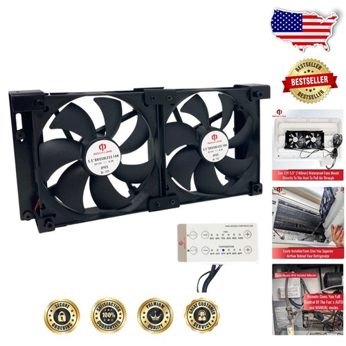 Efficient 12V Adjustable Cooling Fan for RV Refrigerators with Custom ...