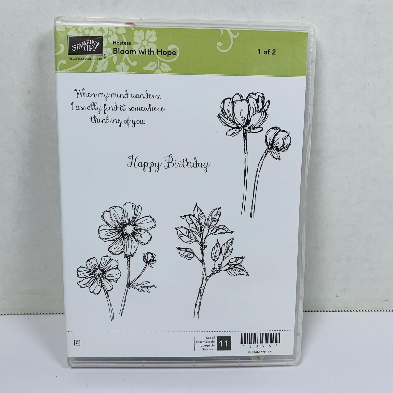 Stampin Up! Bloom With Hope Part 1 and 2 Stamp Set *RETIRED* Combined ...