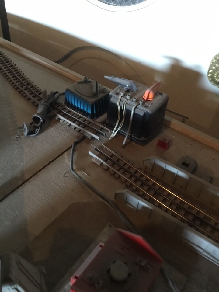 Vintage 0 Gauge Train Layout Diorama With Buildings and Track 4 foot by ...