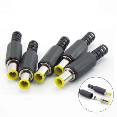 6.5mm x 4.4mm DC Power Barrel Tip Plug Connector Adapter Center Pin ...