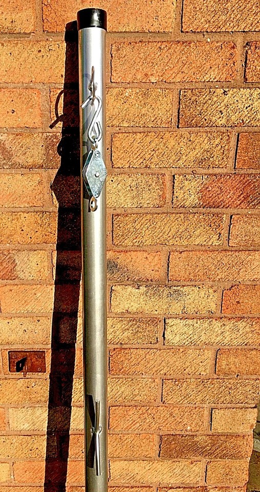 3mtr Galvanised Washing Line Post Clothes Pole Line Drier Pulley ...