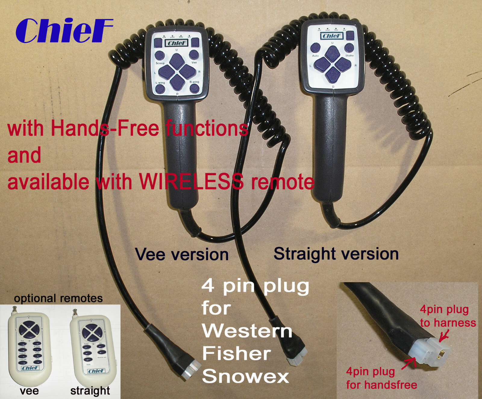 ChieF plow controller 4 pin fleetflex for Fisher Western Snowex B | eBay