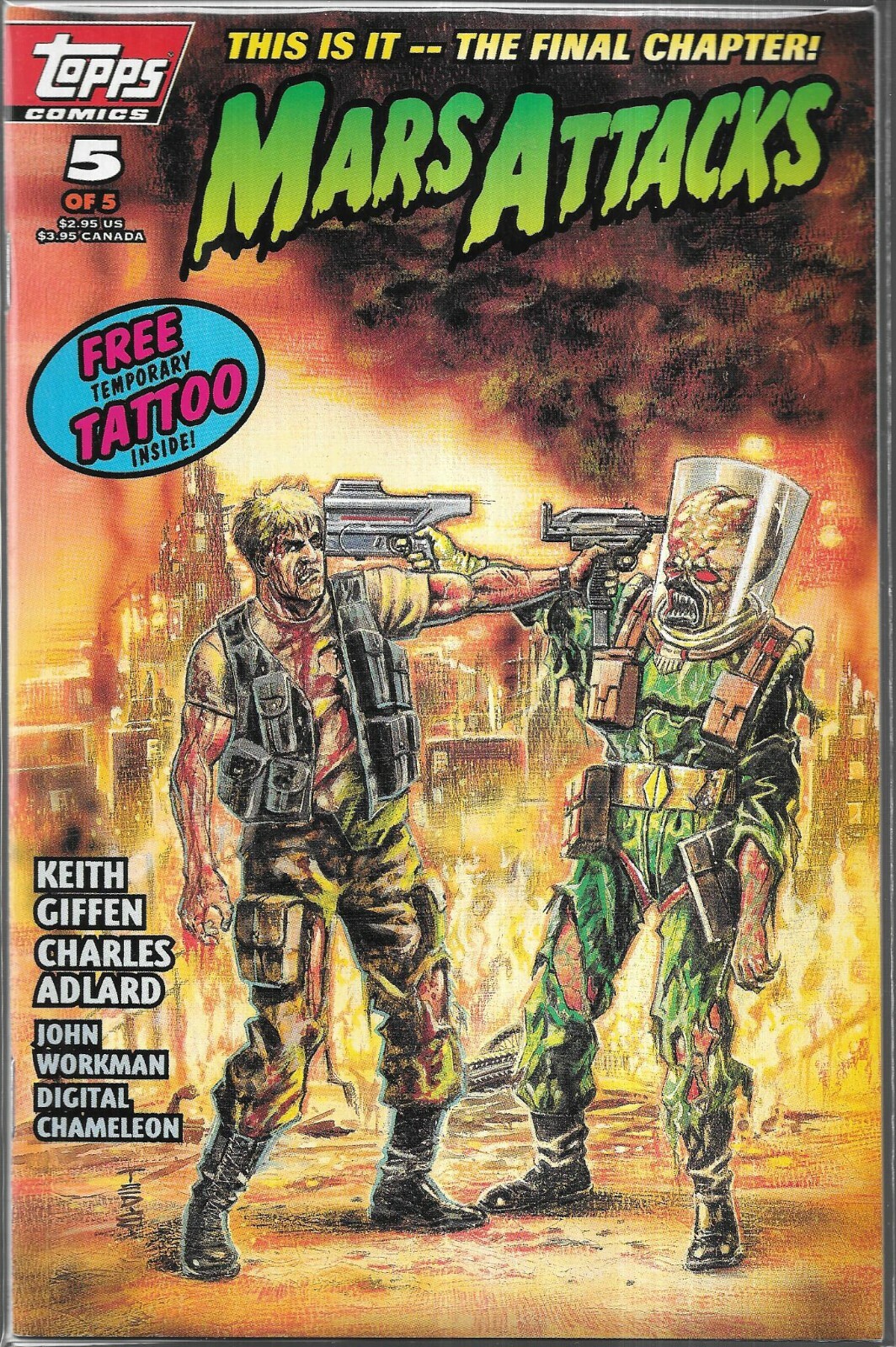 MARS ATTACKS #5 (VF) TOPPS COMICS | eBay