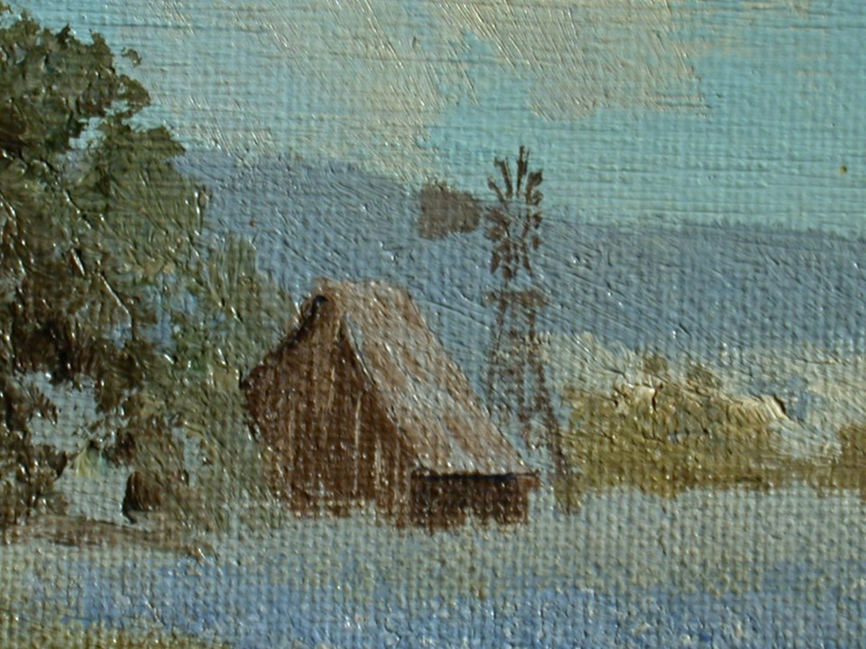 W. A. Slaughter ( USA 1923-2003 Dallas ) Frühlingslandschaft mit ...