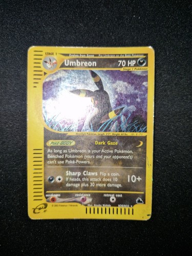 Pokemon Card-Umbreon-Skyridge-Holo-H30/H32-ENG-HP INKED | eBay