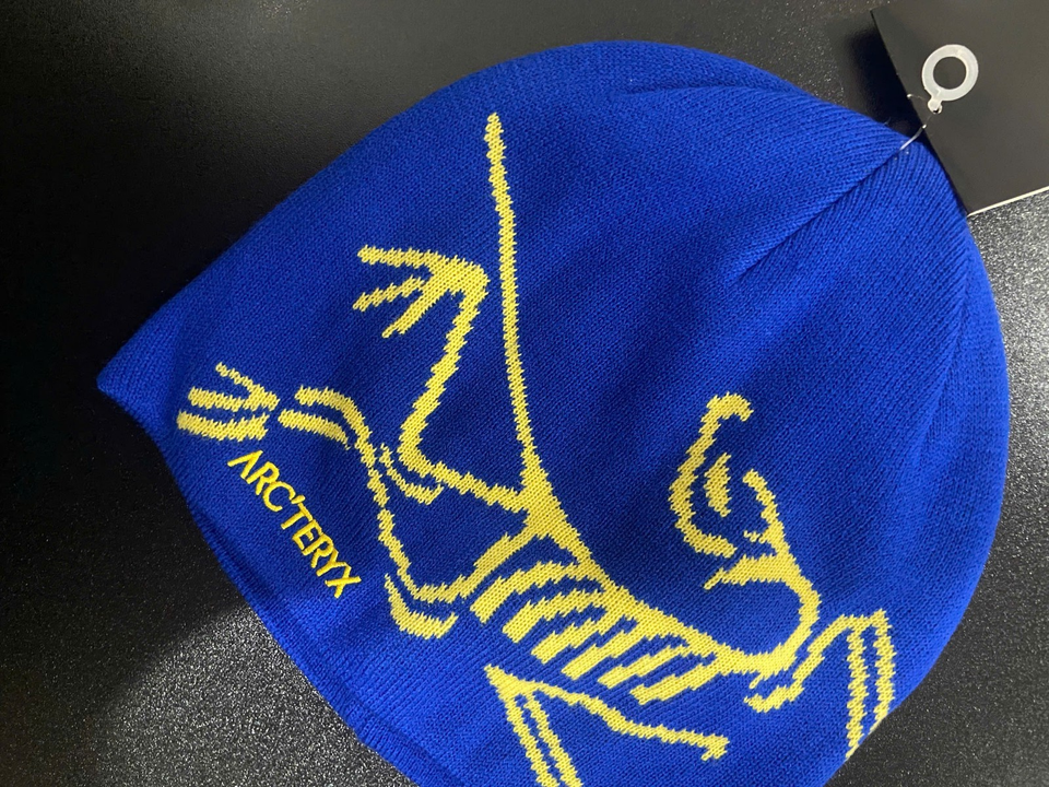 ARC'TERYX Bird Head Toque Beanie - Blue Wool Skiing Hat Authentic - NWT ...