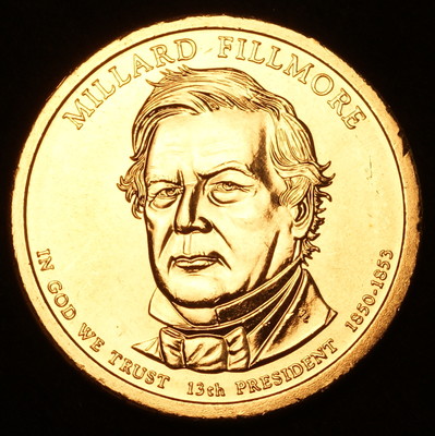2010 D Millard Fillmore Presidential Dollar Pos B from US Mint Roll in ...