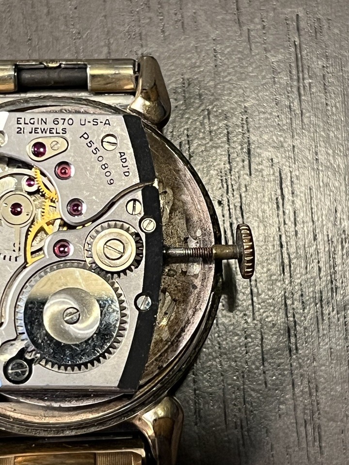 Vintage Lord Elgin 14K Gold Filled 21J Adjusted Men’s Watch Works For ...