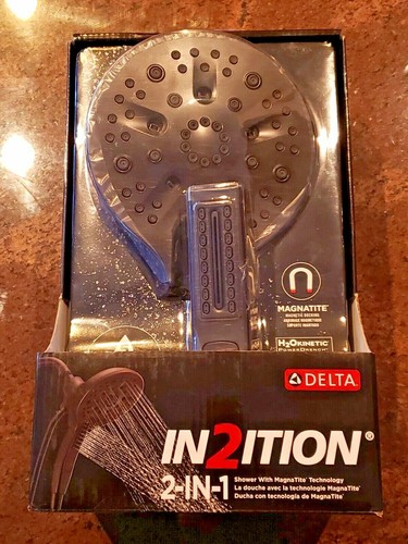 Delta 58620-RB-PK In2ition H2Okinetic Dual Shower Heads in Venetian ...