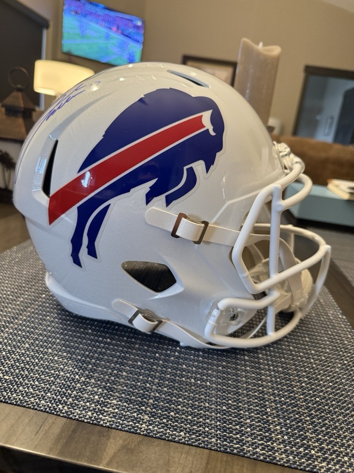 JOSH ALLEN SIGNED BUFFALO BILLS F/S Speed replica Helmet | JSA | eBay