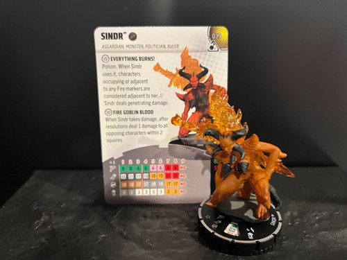 Heroclix Marvel Smash and Destroy: Super Rare Sindr #039 w/card | eBay