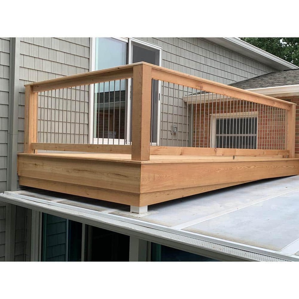 Insta-Rail Deck Railing Vertical Tube In-Fill Kit 42"H x 72"W Stainless ...