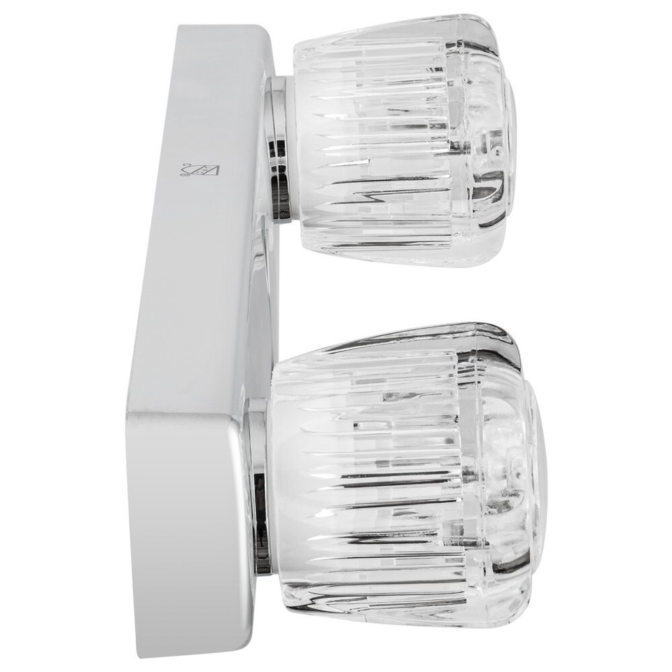 Dura Chrome Polished Shower Control Valve with Crystal Acrylic Knobs ...