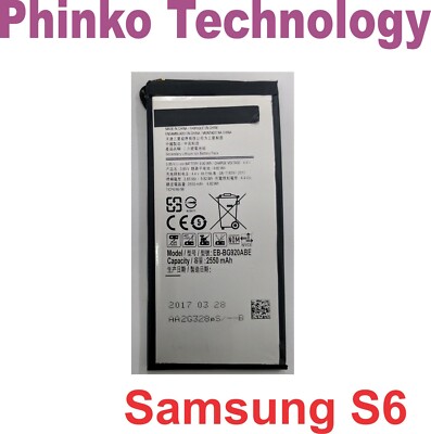 Replacement Battery For Samsung Galaxy S6 SM-G920i SM-G920f G920 ...