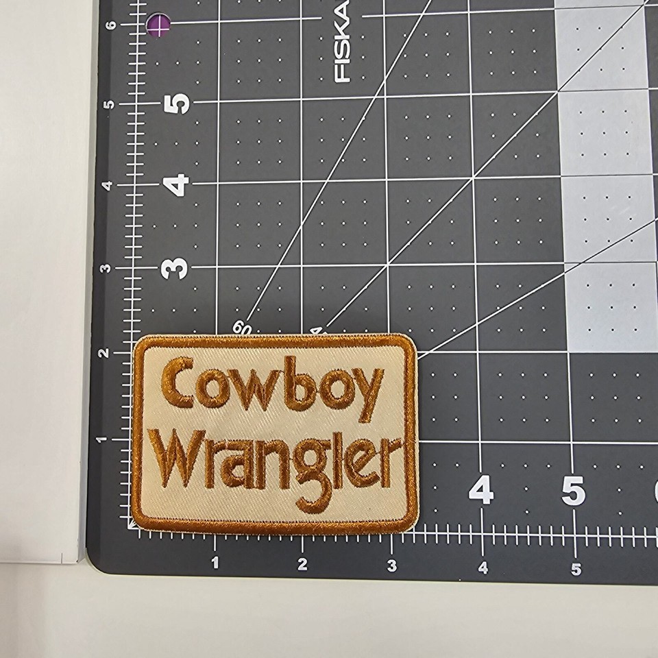 Cowboy Wrangler - Embroidered Patch | eBay
