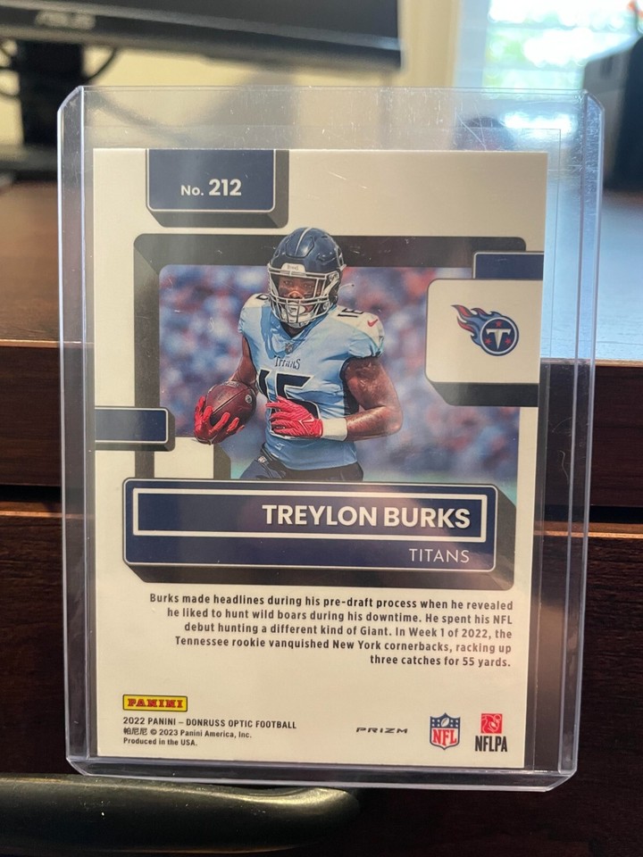 2022 Donruss Optic Treylon Burks PINK HOLO Rated Rookie #212 ...