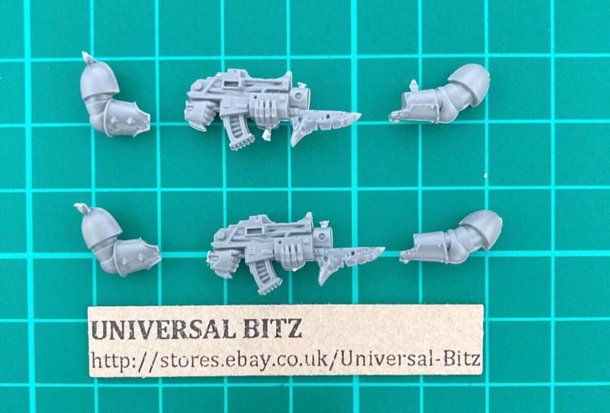 Plague Marine Bolter Weapons x 2 N Death Guard Marines Chaos Warhammer ...