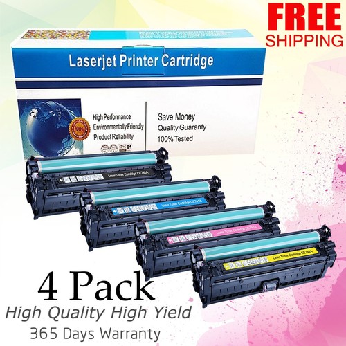 4-Pk Toner Set for HP 307A Color LaserJet CP5225 CP5225dn CP5225n ...