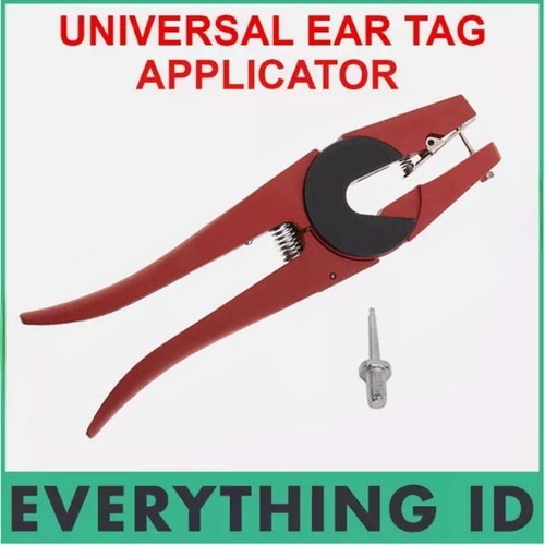EAR TAG APPLICATOR RED UNIVERSAL NLIS ALLFLEX LEADER ZEE ID TAGS HDX ...