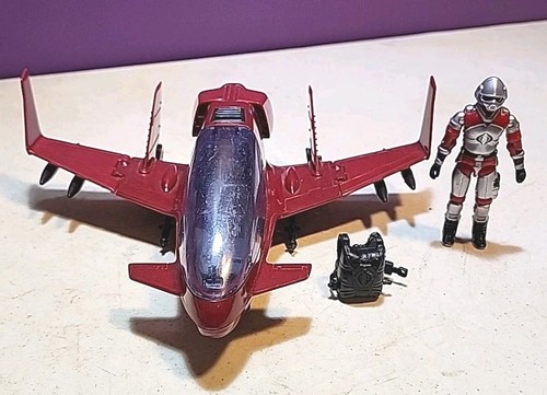 Vintage ARAH GI Joe Cobra 1986 Terror Drome Complete Firebat Jet & AVAC ...