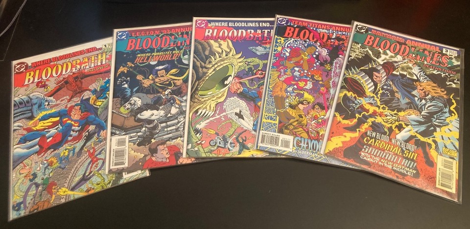 Set of *25* 1993 BLOODLINES ANNUALS! Batman•Superman•Flash•Superboy ...