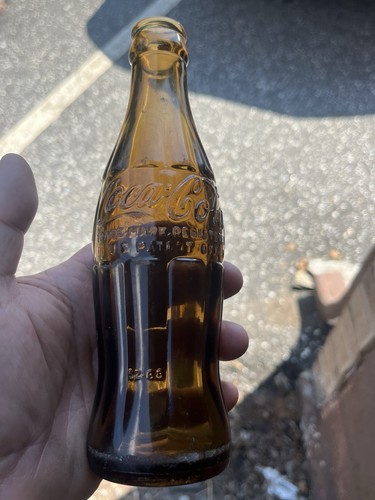 RARE Antique Amber Coca Cola Bottle Carterville GA | eBay