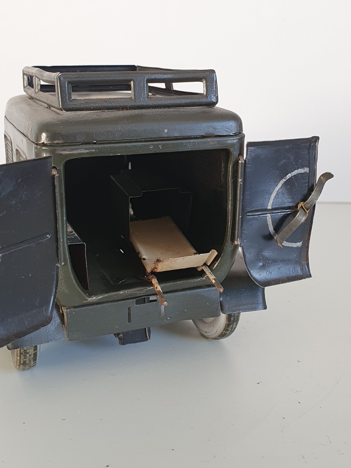 Elastolin Lineol Göso Sanitätswagen Uhrwerk Rot Kreuz Blechspielzeug Militär WK | eBay.de