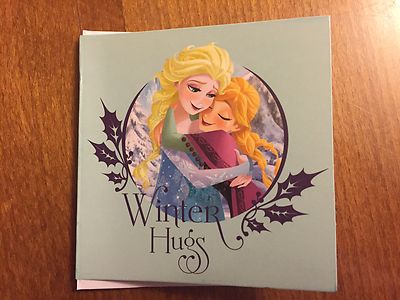Disney's Frozen Elsa & Anna Small Christmas Greeting Card - NEW | eBay
