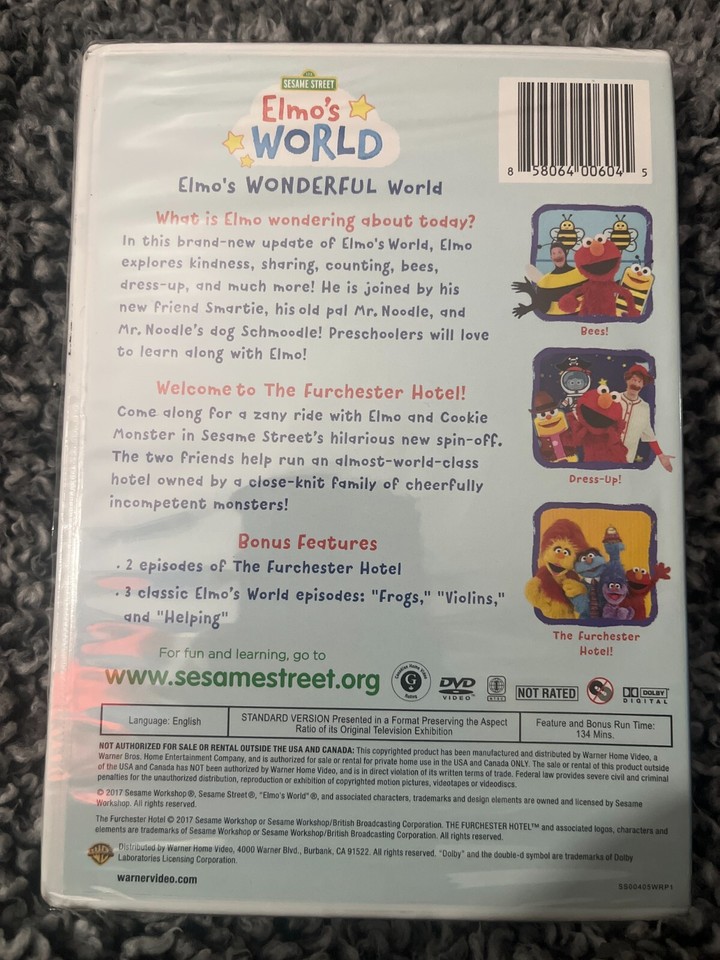 ELMO'S WORLD ELMO'S WONDERFUL WORLD DVD 2017 FACTORY SEALED | eBay