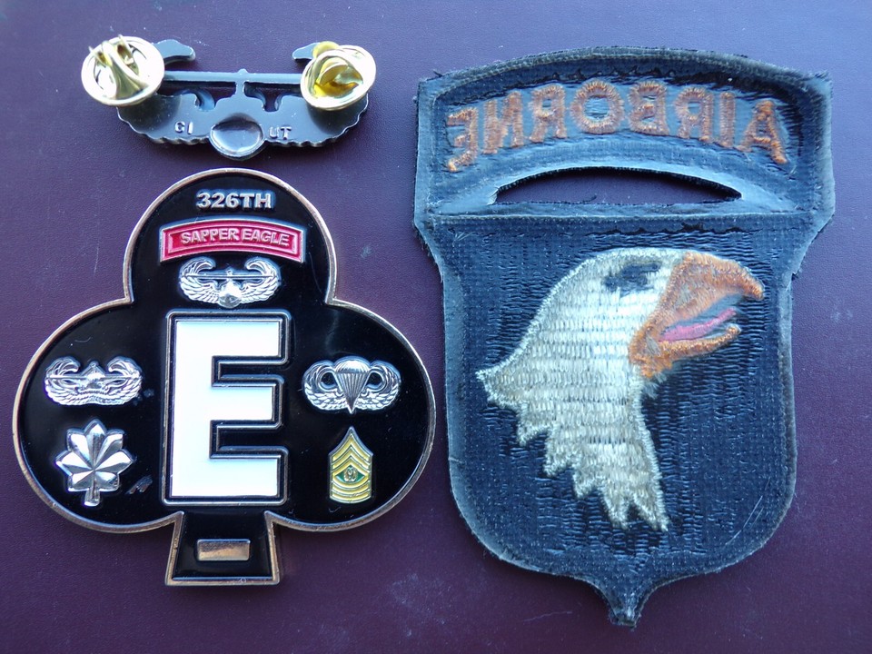 326th Air Assault Wing Badge Pin Sappers Challenge Coin 101st Airborne ...